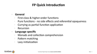 Functional Programming in Java - Lessons Learned by GridGain | PPT