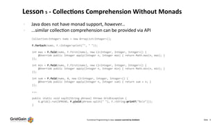 Functional Programming in Java - Lessons Learned by GridGain | PPT