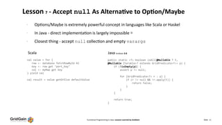 Functional Programming in Java - Lessons Learned by GridGain | PPT