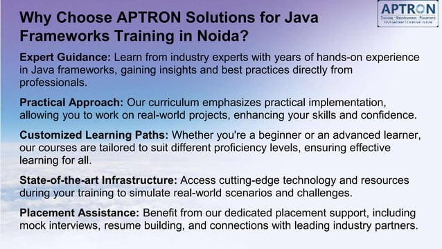 Java Frameworks Training in Noida.pptx