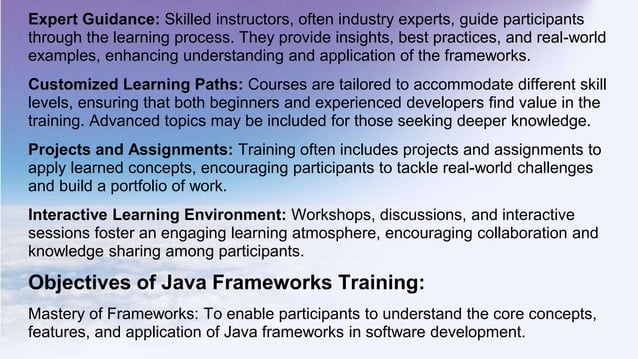 Java Frameworks Training in Noida.pptx