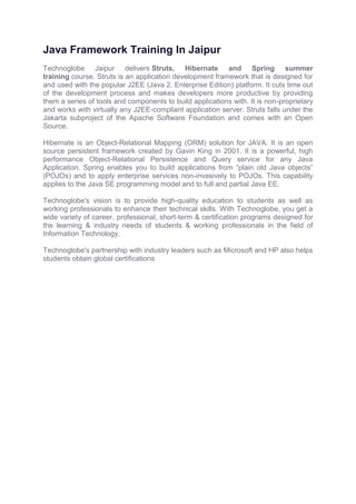 Java Framework Training.pdf