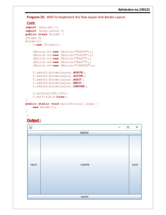 Java Practical File Diploma