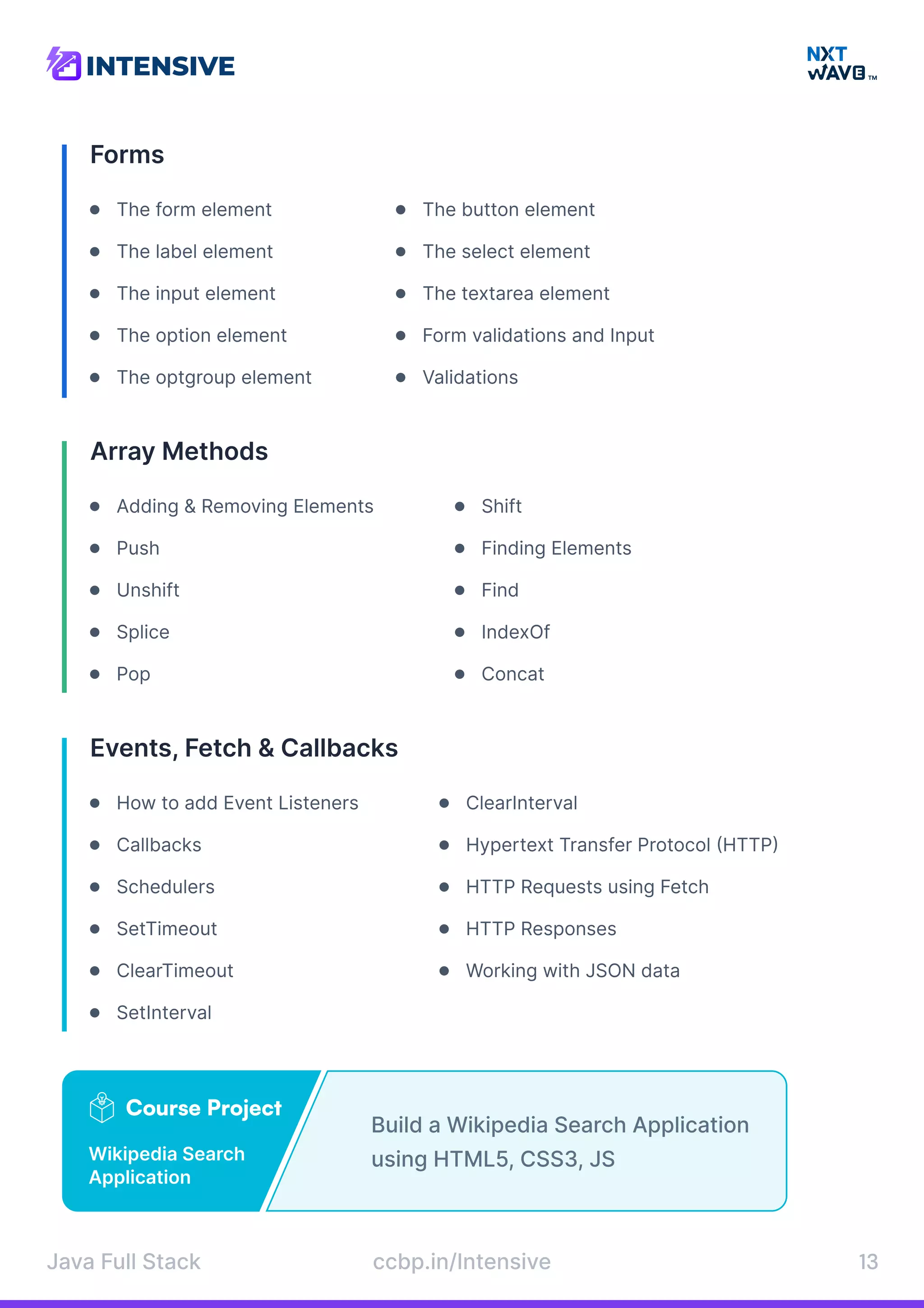 Java Full Stack Curriculum | PDF