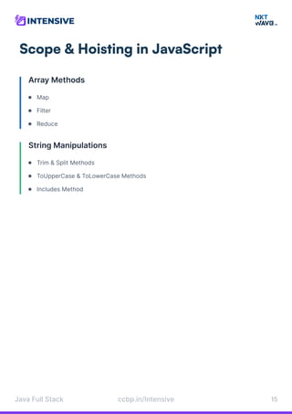 Java Full Stack Curriculum | PDF