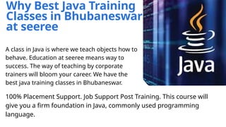 Comprehensive Java Training Classes in Bhubaneswar by Seeree Services ...