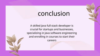 Java Full Stack course in madhapur, hyderabad | PPT