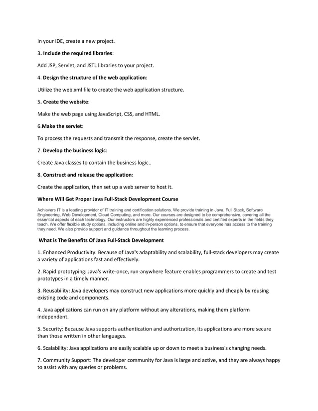 java full stack | PDF