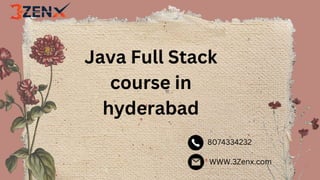 Java Full Stack course in hyderabad location | PPT