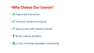Java Full Stack Developer Course in Hyderabad | PPT