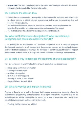 Java Full Stack Developer Interview Questions PDF By ScholarHat | PDF | Web Development | Internet