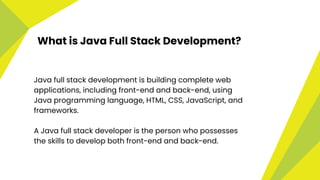 Java Full Stack Developer Salary in India | PPT