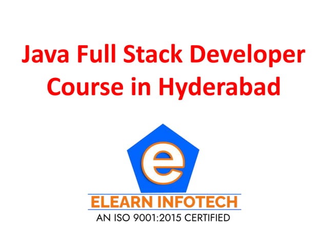 Java Full Stack Developer Course in Hyderabad | PPT