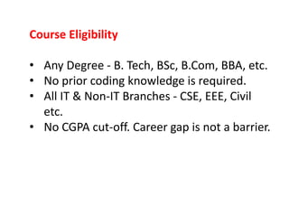 Java Full Stack Developer Course in Hyderabad | PPT