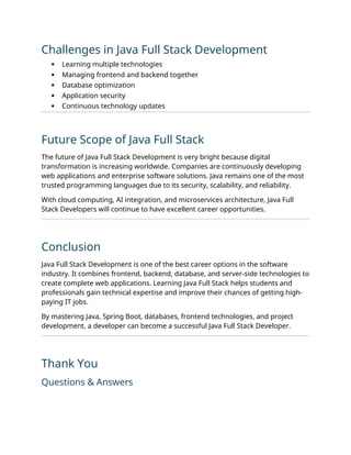 Java Full Stack Ppt Submission Document Hindi.docx