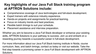 Java Full Stack Training Institute in Noida.pptx