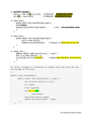 Java Fundamentals | PDF