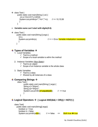 Java Fundamentals | PDF