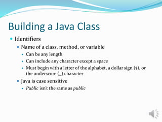 Java fundamentals 2 | PPTX | Programming Languages | Computing