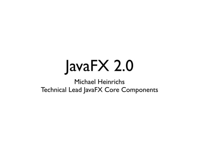 JavaFX | PPT