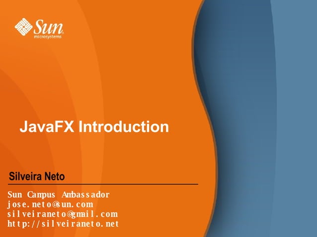 JavaFX introduction | PPT