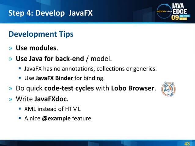 JavaFX - Sketch Board to Production | PPTX | Programming Languages | Computing