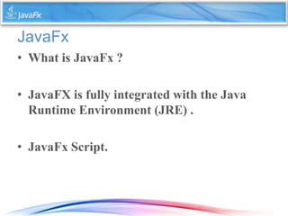 JavaFx | PPT