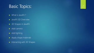 Java fx 3d | PPT