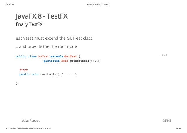 Javafx8 Testfx Cdi