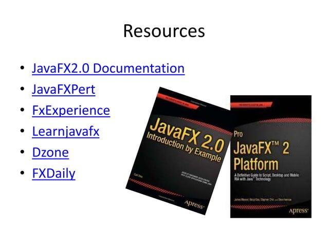 Java fx an introduction | PPSX | Web Development | Internet