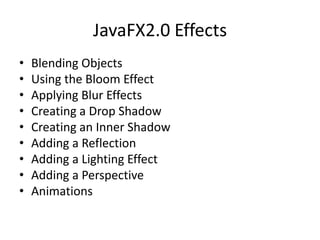 Java fx an introduction | PPSX | Web Development | Internet