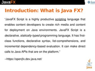 JavaFX Overview | PPT