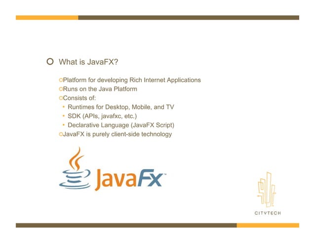 A Look at What's New and Noteworthy in JavaFX 1.3 | PPT