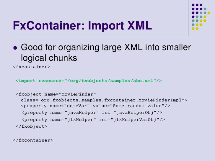 JavaFX Dependency Injection with FxContainer JavaFX Dependency Injection with FxContainer