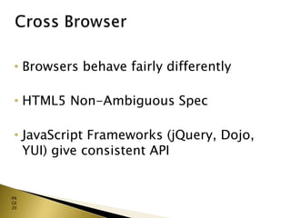 Introduction to JavaFx and HTML5 | PPTX | Web Development | Internet