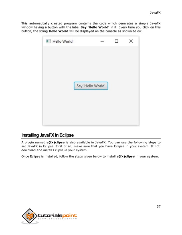 Javafx tutorial | PDF