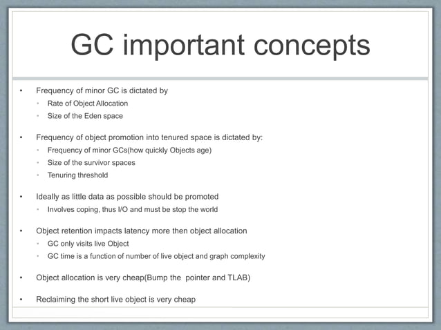 Java garbage collection & GC friendly coding | PPT