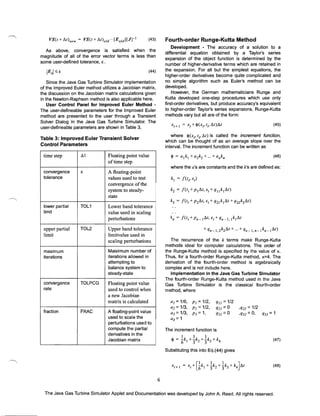 Java gas turbine simulator numerical solversr by john a. reed | PDF
