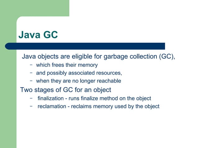 Java Garbage Collection(GC)- Study | PPT