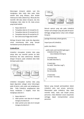 Java generic dan collection | PDF
