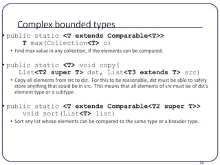 Java Generics.ppt | Programming Languages | Computing