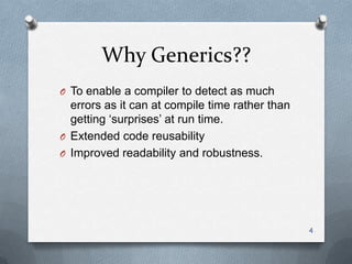 Java generics final | PPT
