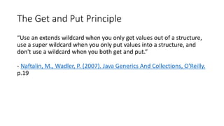Java Generics wildcards | PDF