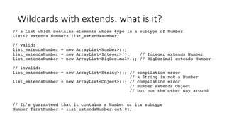 Java Generics wildcards | PDF