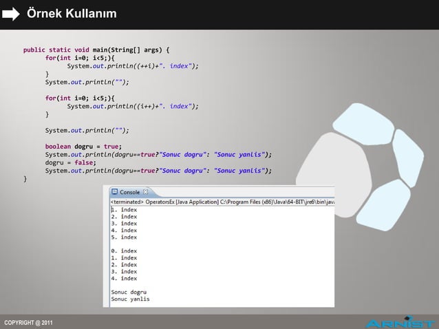 Java ile grogramlamaya giris | PPT