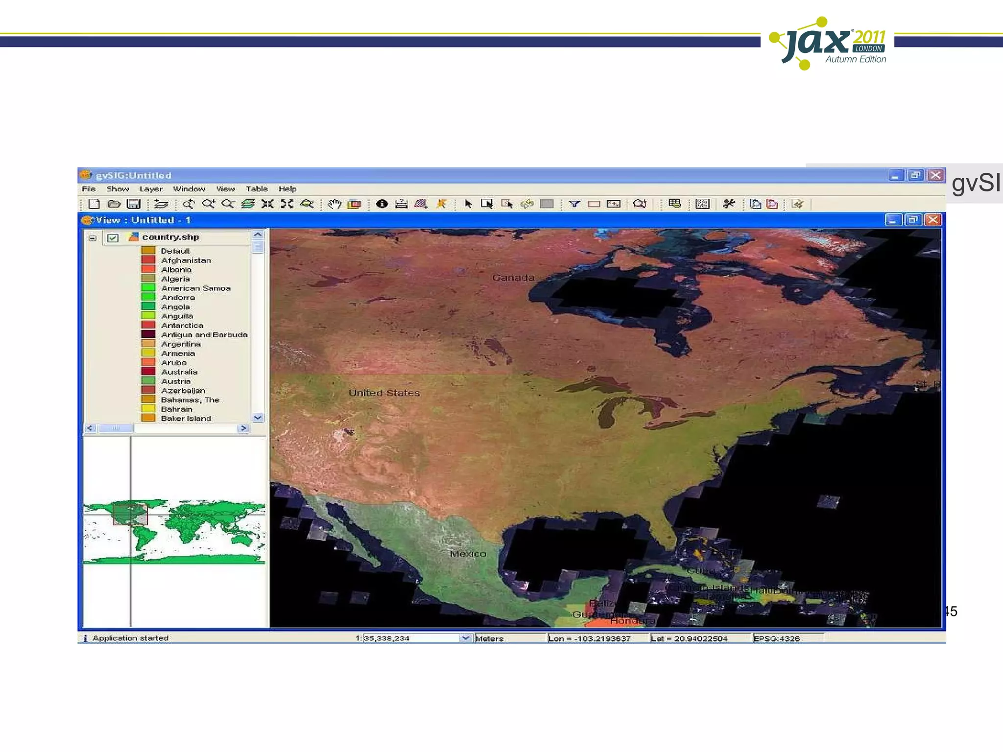 Mapping, GIS and geolocating data in Java @ JAX London | PPT