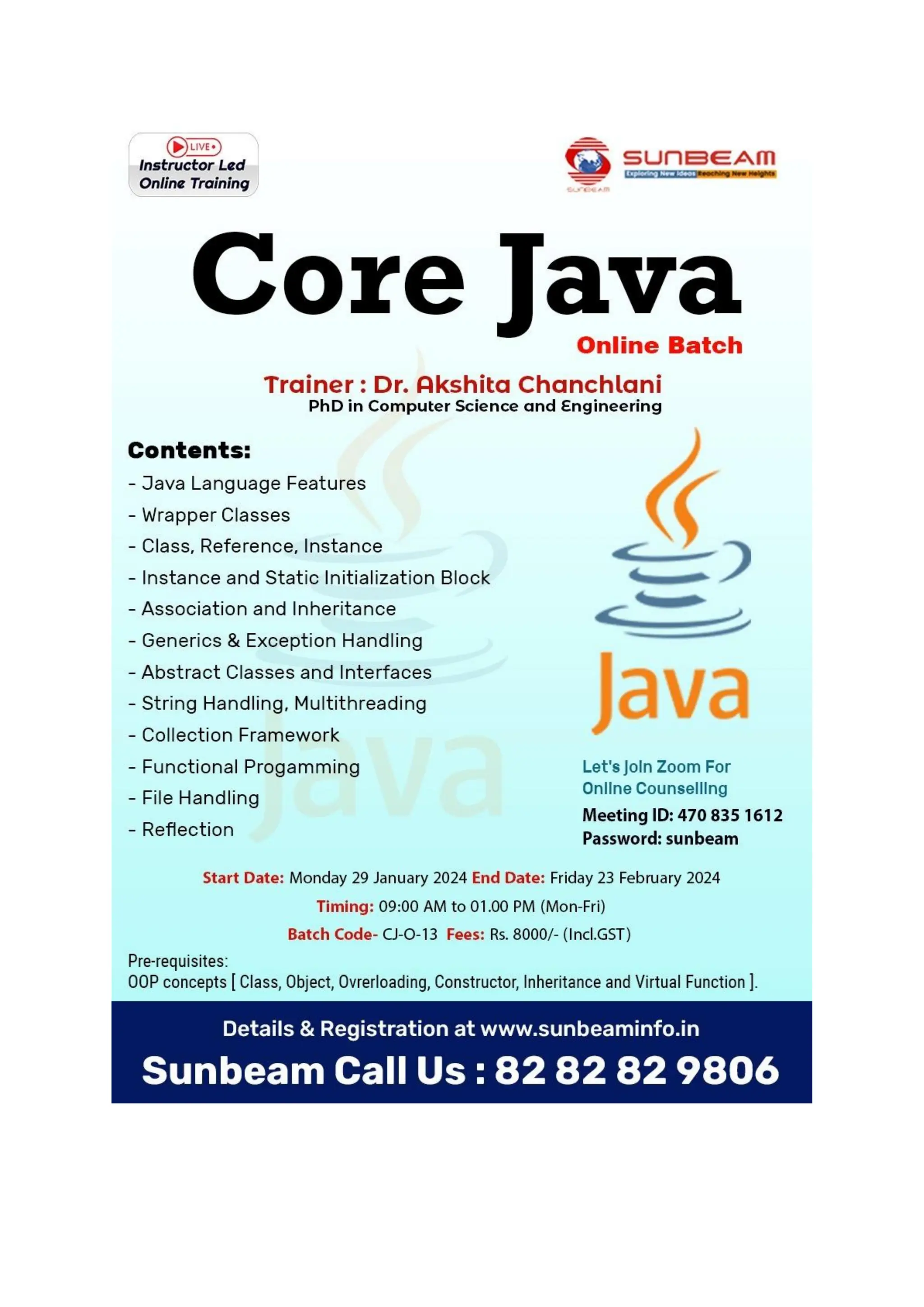 core java training near me | PDF