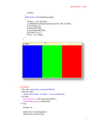 Lap trinh giao dien nguoi dung voi Java | PDF