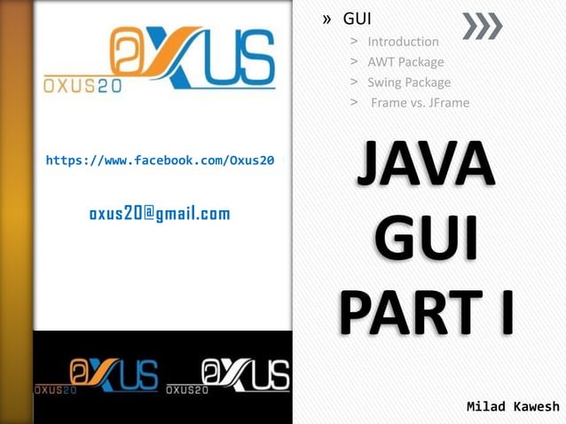 JAVA GUI PART I | PPT