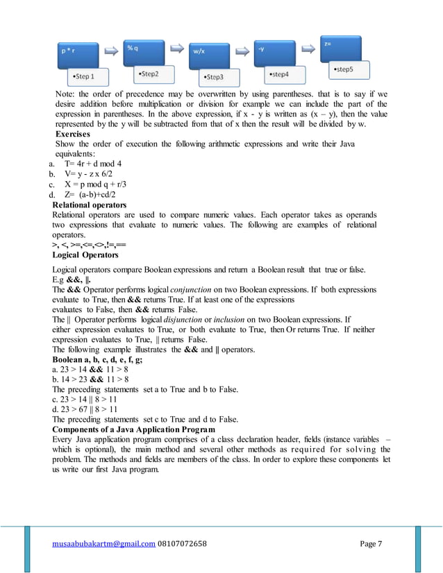 java handout.doc | Programming Languages | Computing